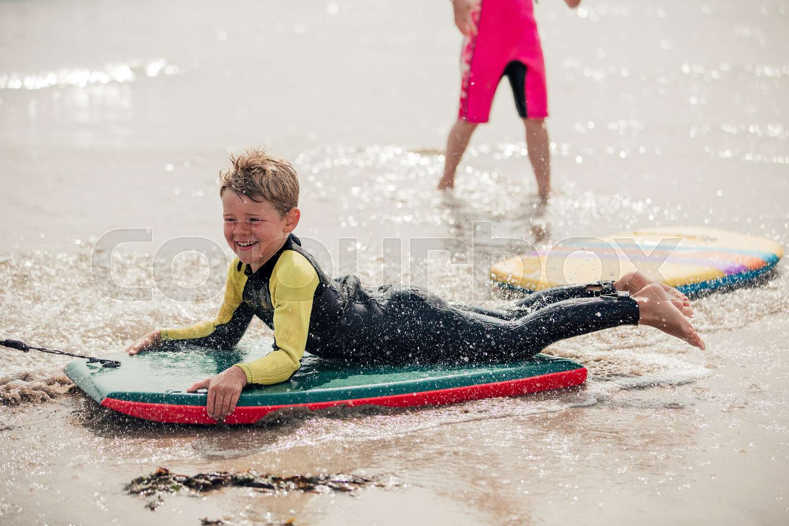 Body Boarding at the Beach | Stock image | Colourbox