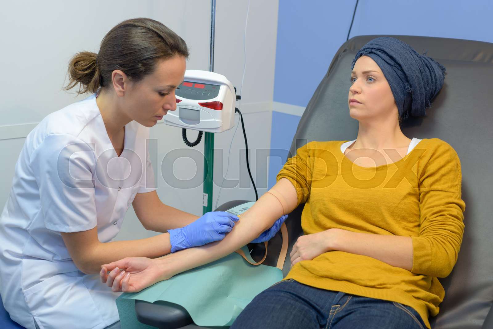 injecting chemotherapy medicine | Stock image | Colourbox