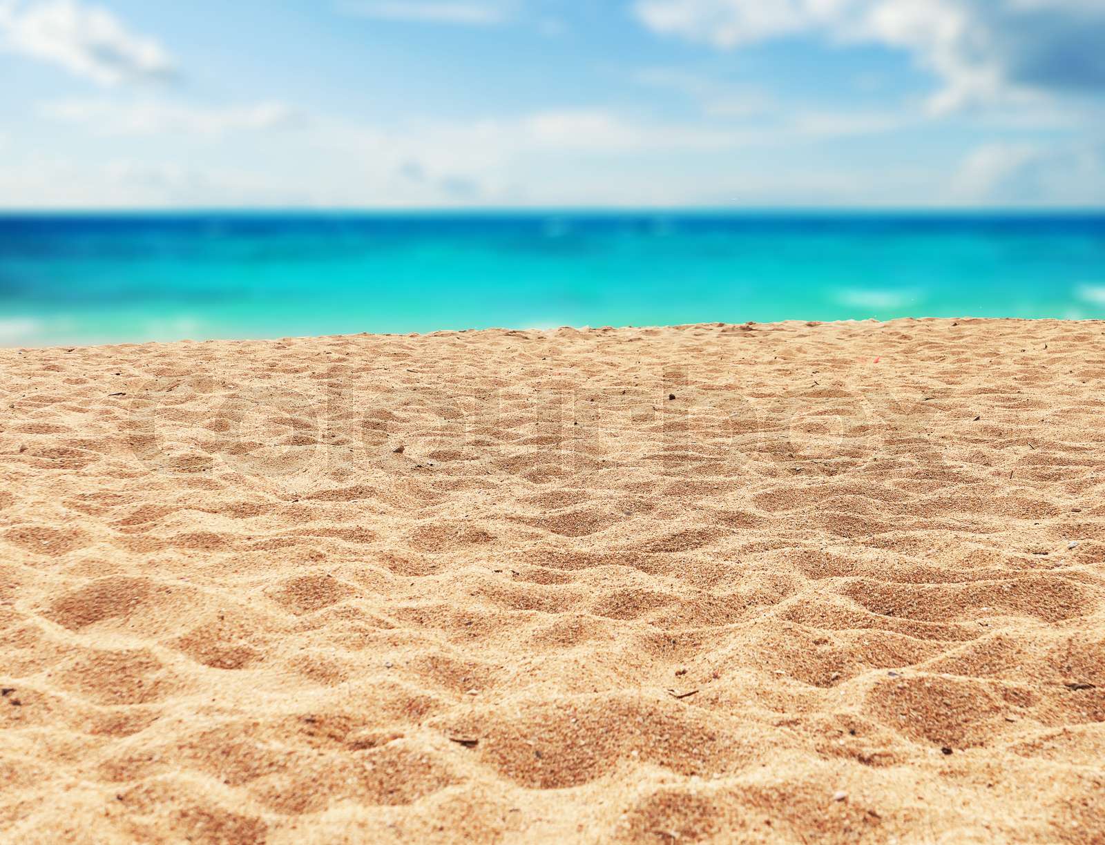Beautiful sand beach | Stock image | Colourbox