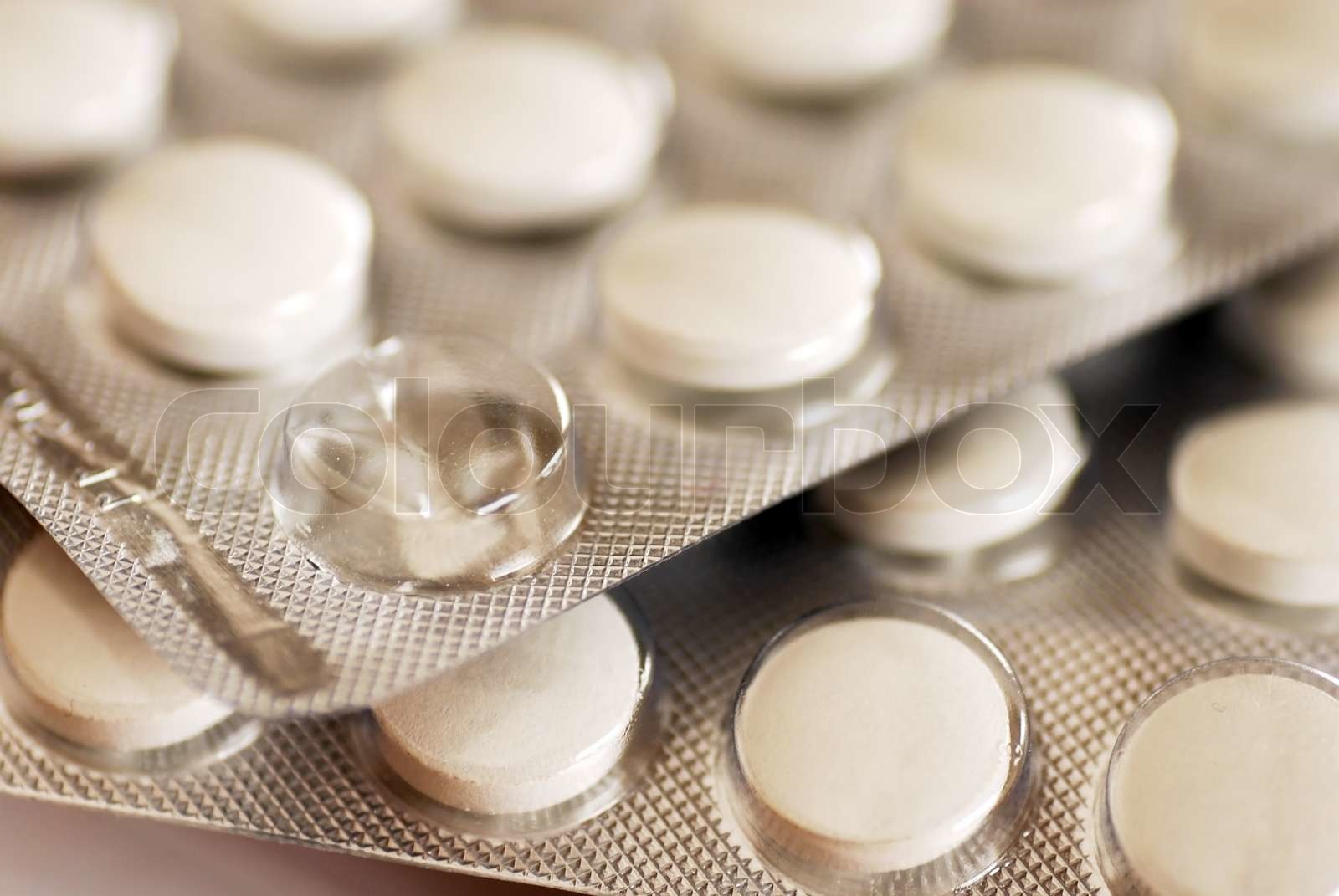 weißen Tabletten | Stock Bild | Colourbox