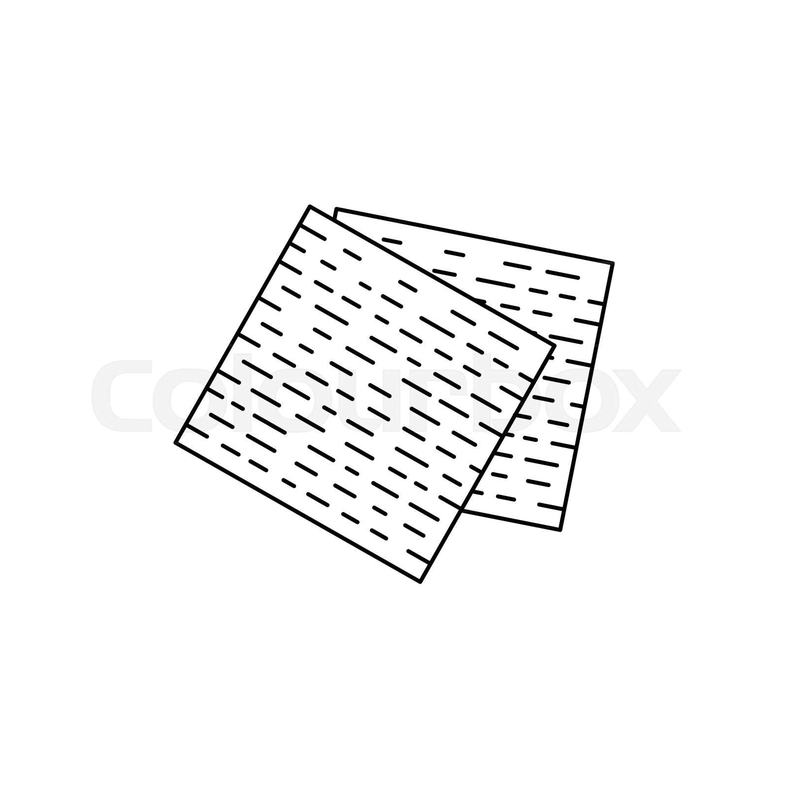 Matza icon, outline style | Stock vector | Colourbox