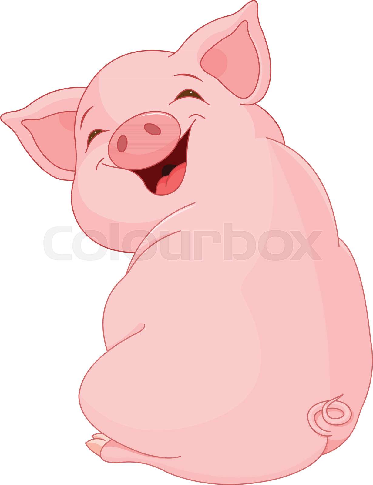 gris, clipart, svin | Stock vektor | Colourbox