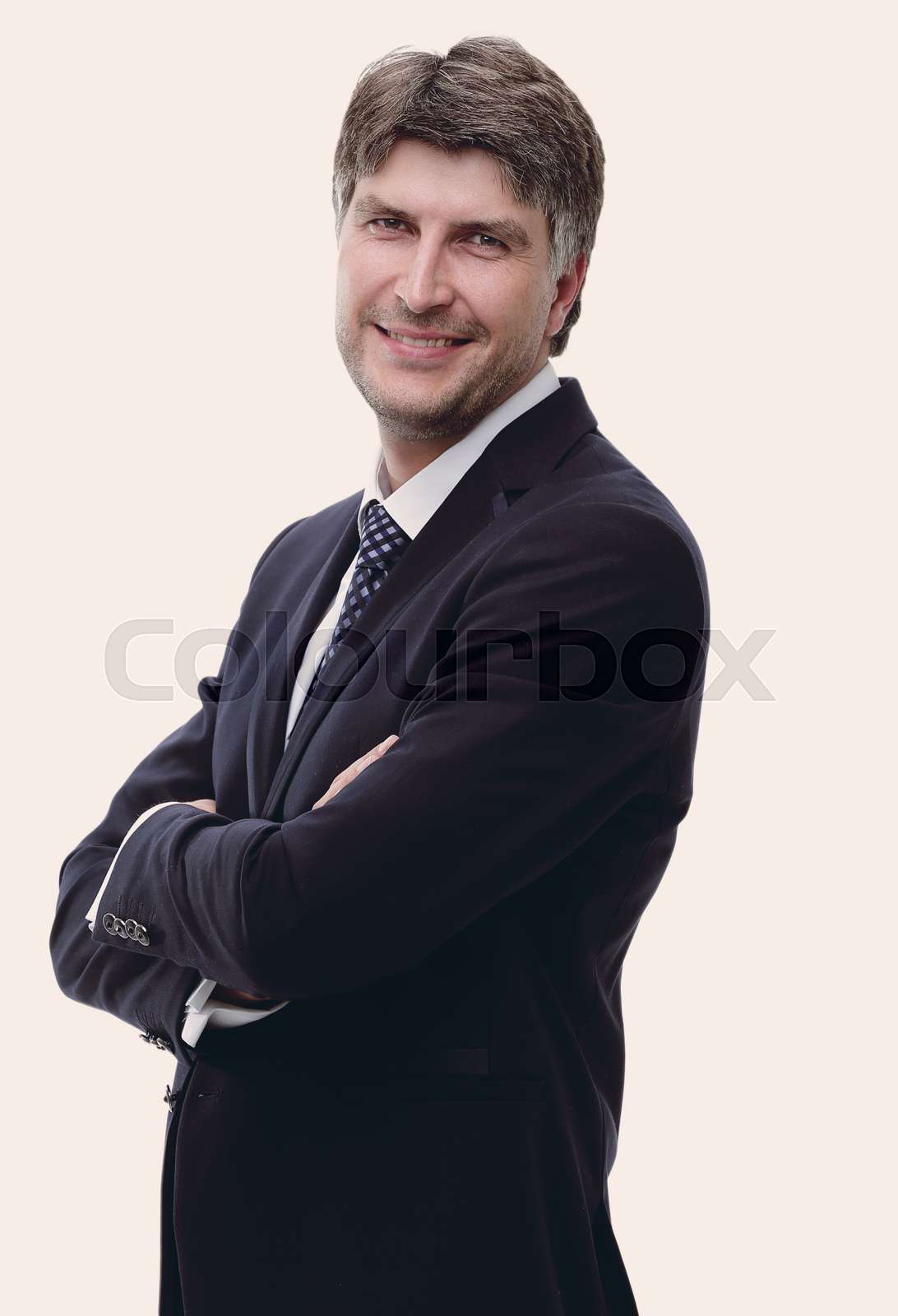 Close-up face of successful businessman | Stock image | Colourbox