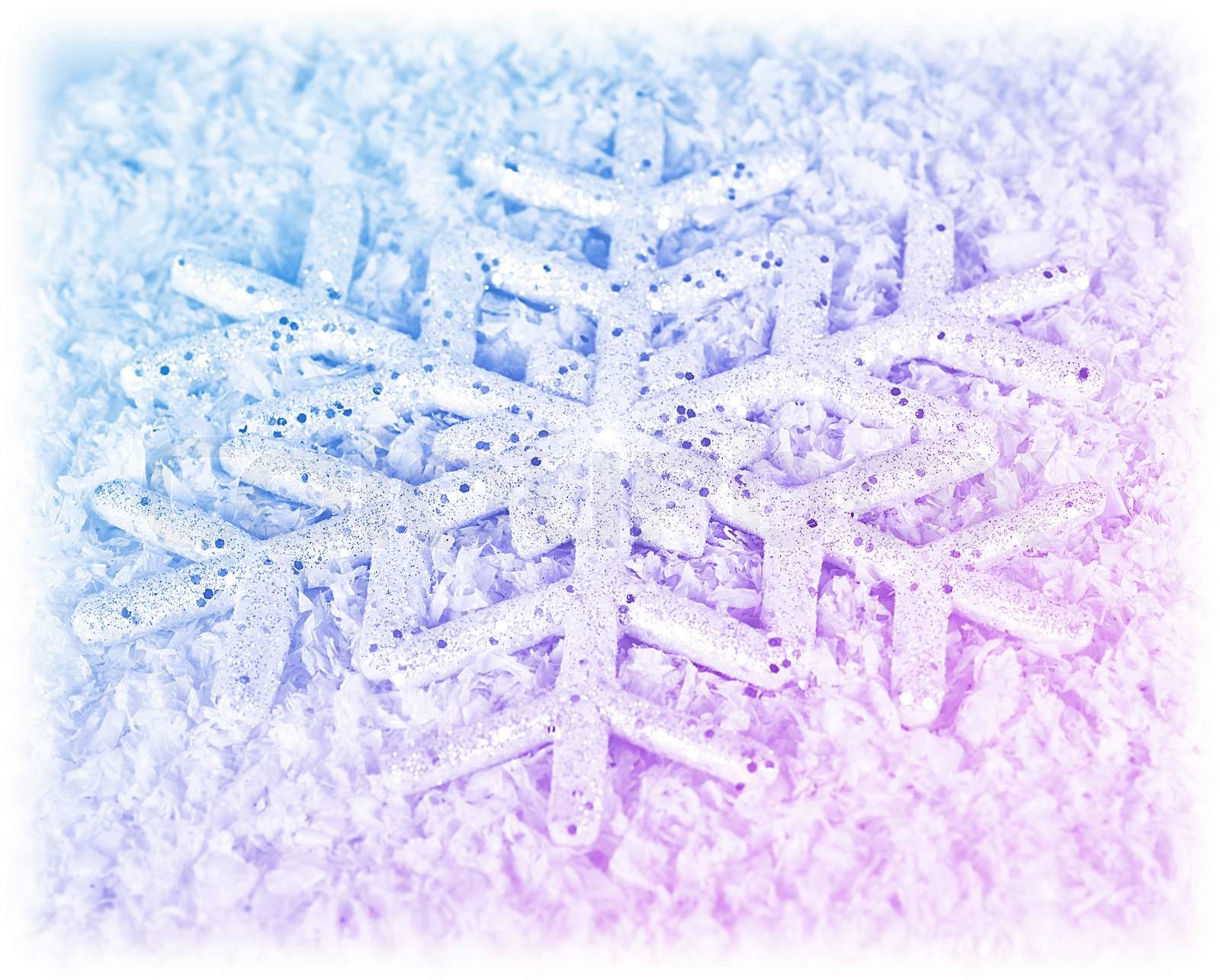 Pink Snow Background