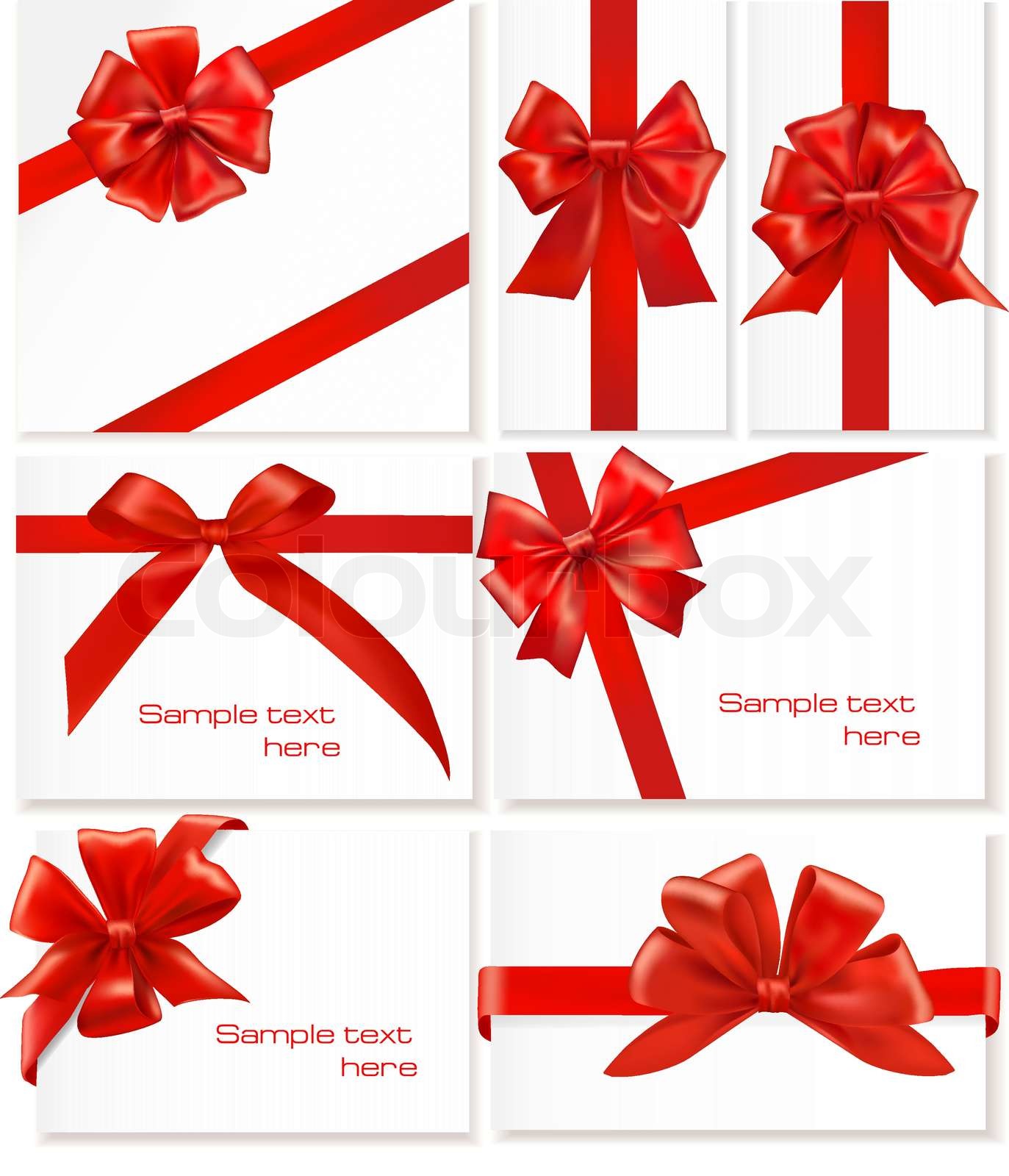 Set of ribbons. Vectors. | Stock vector | Colourbox