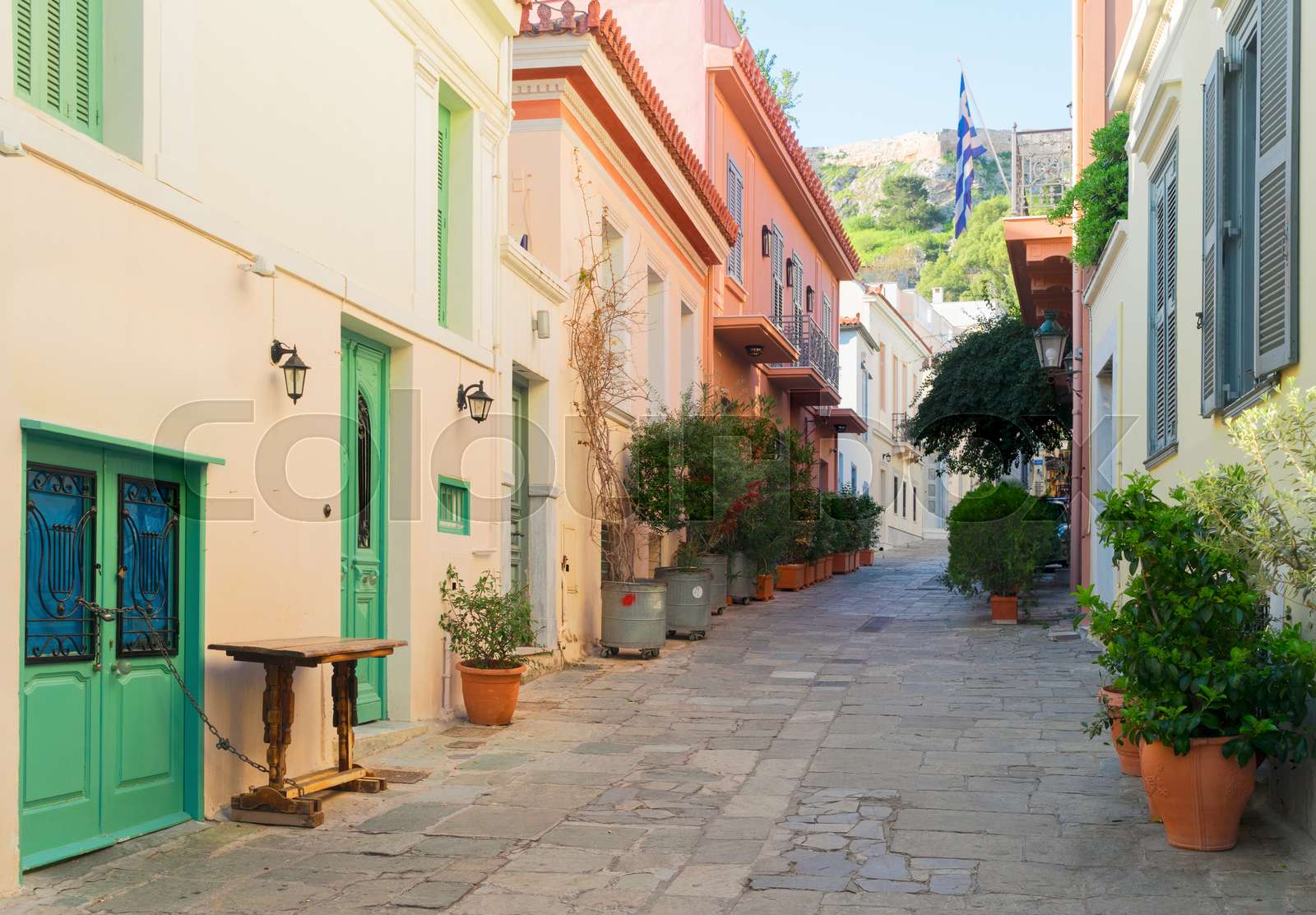 Street of Athens, Greece | Stock image | Colourbox