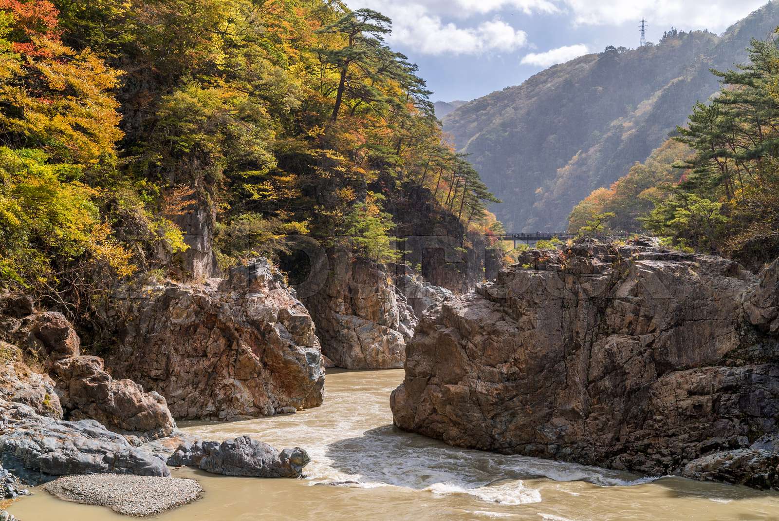 Ryuyo Gorge canyon Nikko Japan | Stock image | Colourbox