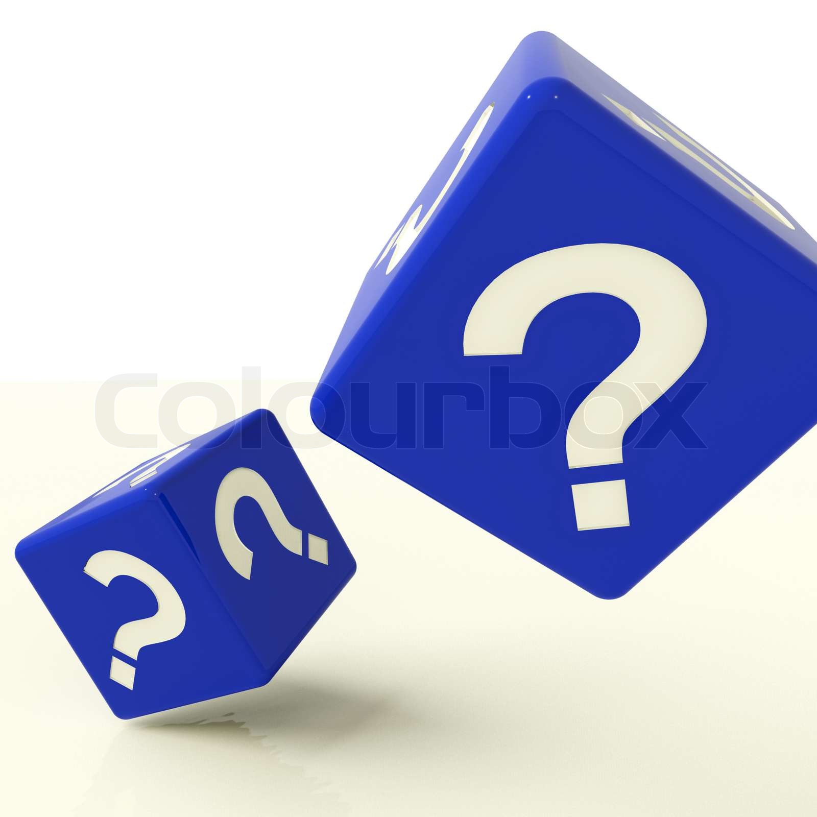 Question Mark Dice As Symbol For Questions And Answers | Stock image ...