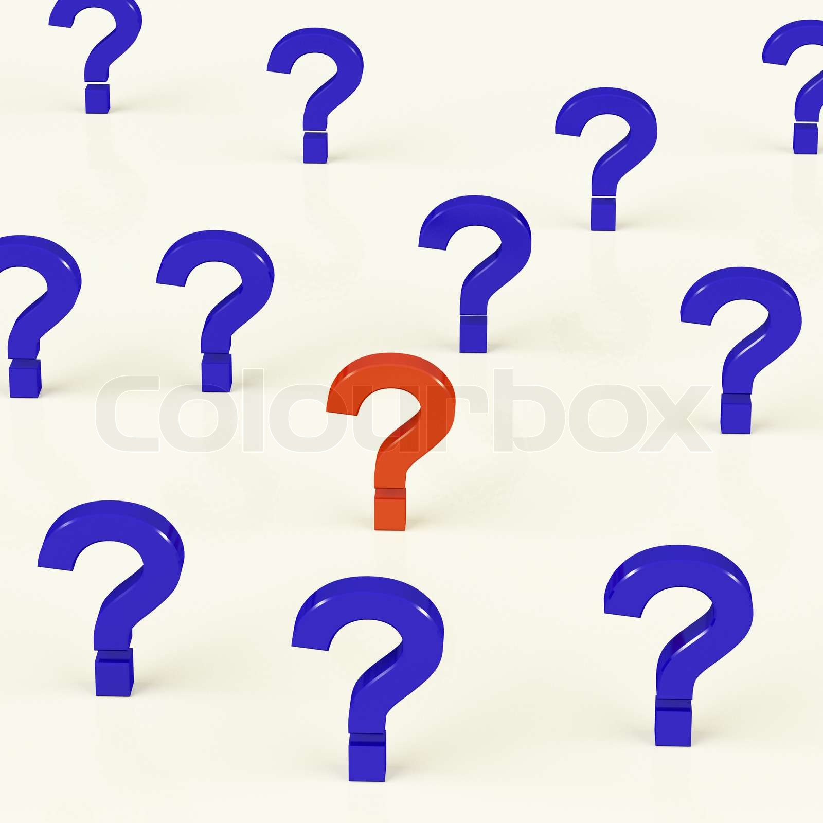 Multiple Question Marks As Symbol For Questions And Answers | Stock ...