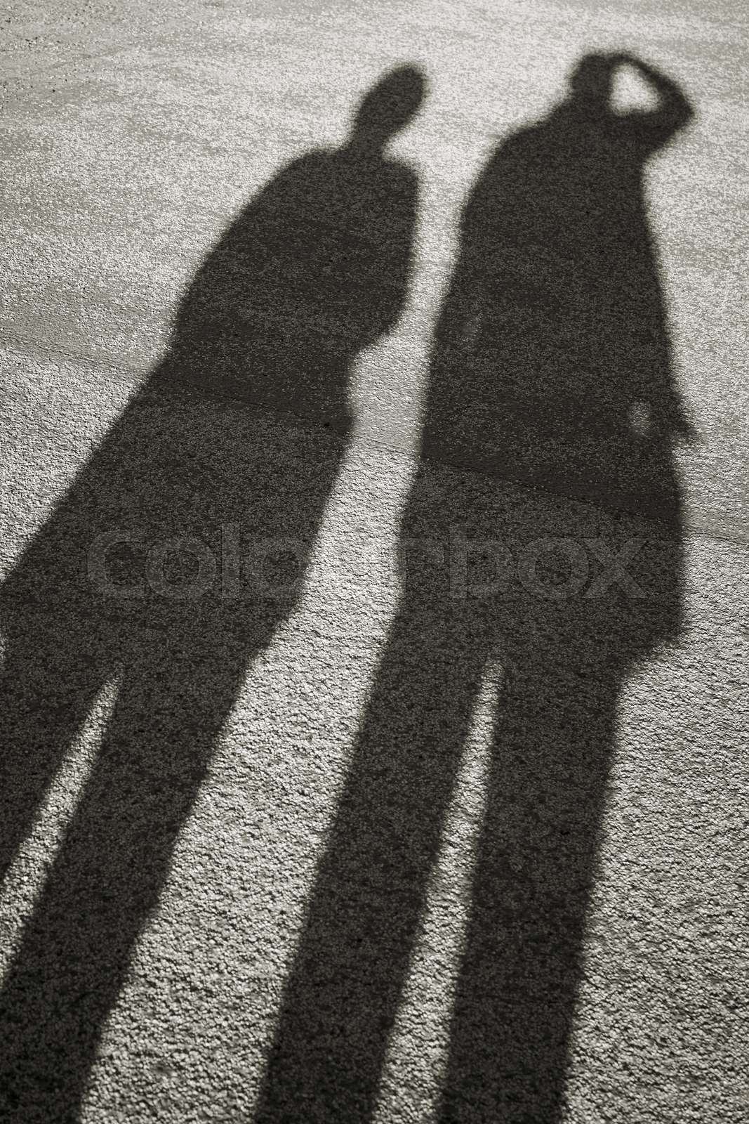 Shadow of two people | Stock image | Colourbox