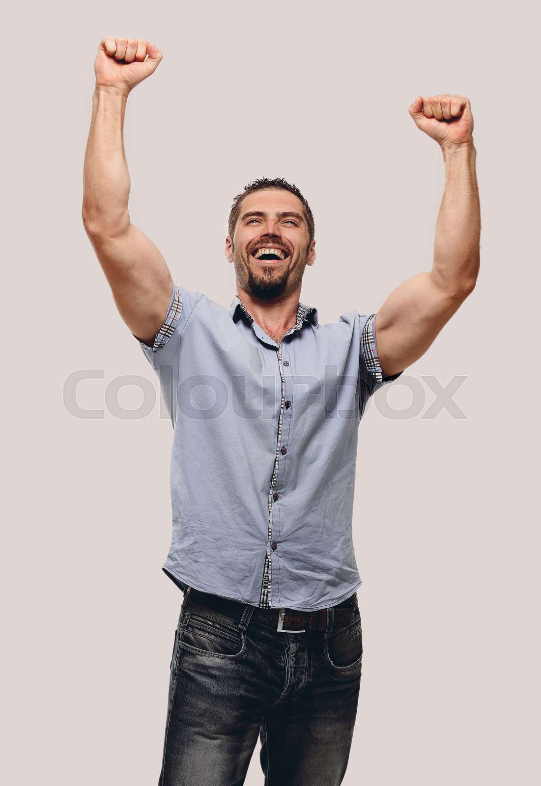very happy modern man | Stock image | Colourbox