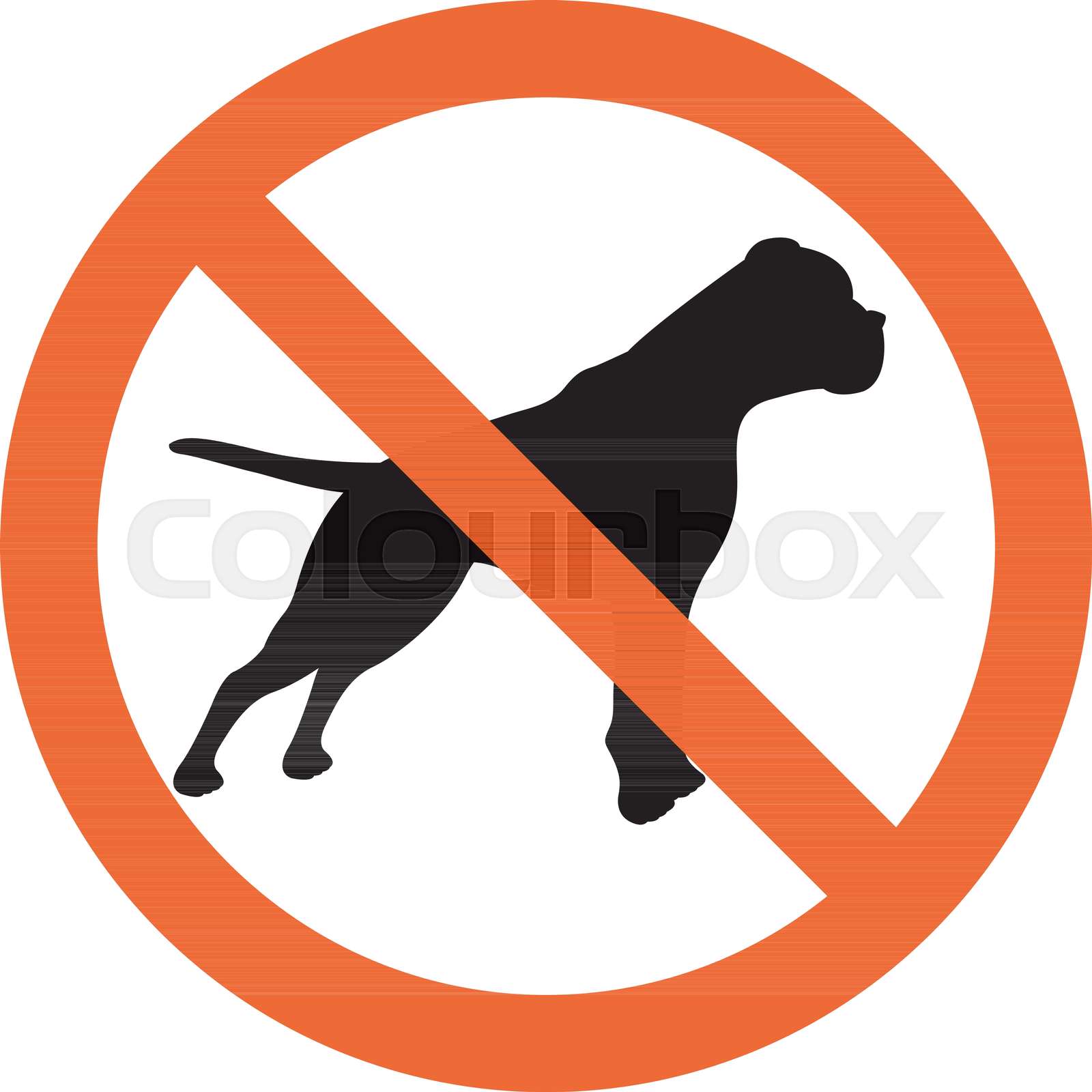 no dogs sign ,vector | Stock vector | Colourbox