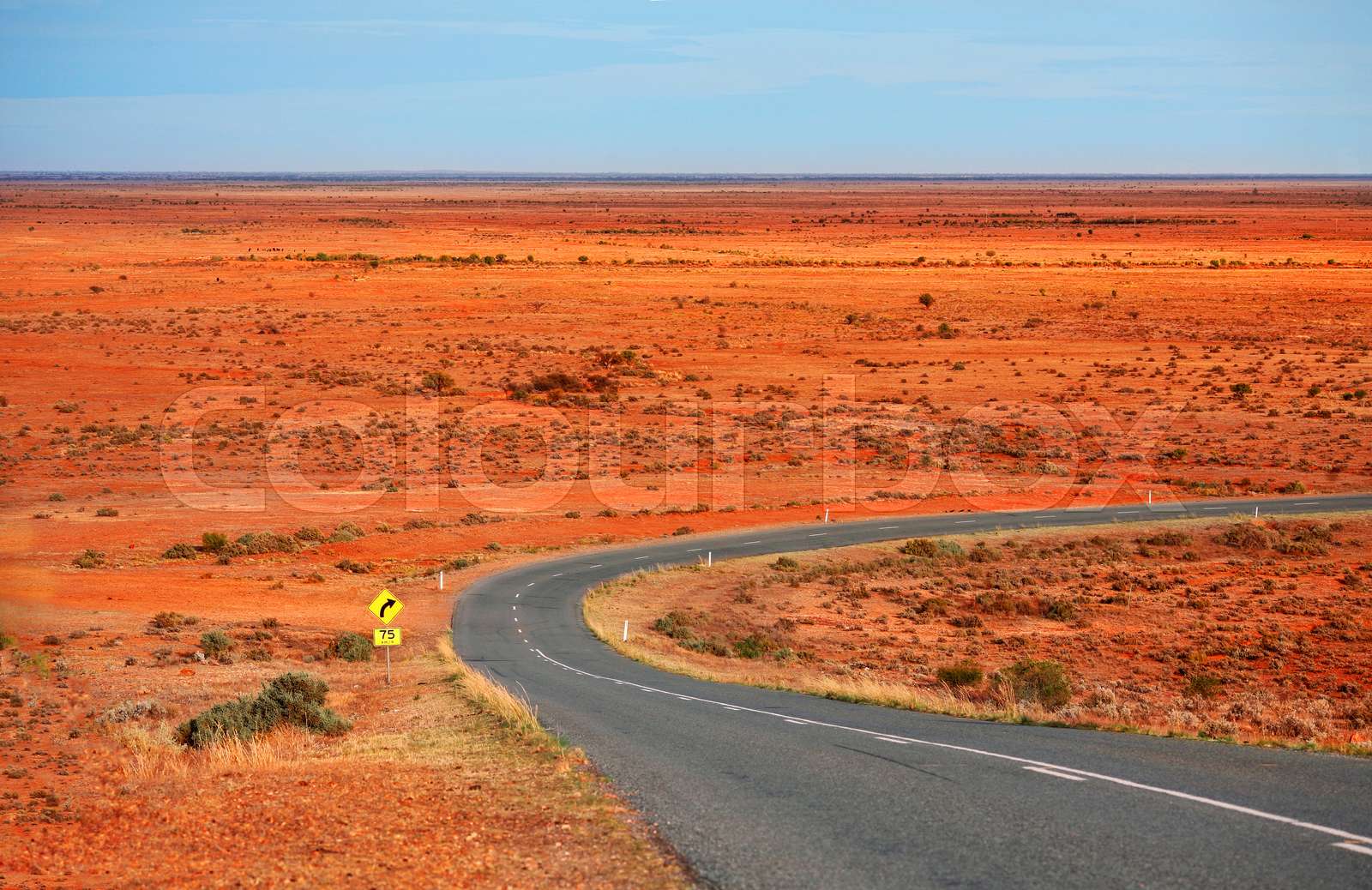 Early morning across Mundi Mundi Plains outback Australia | Stock image ...