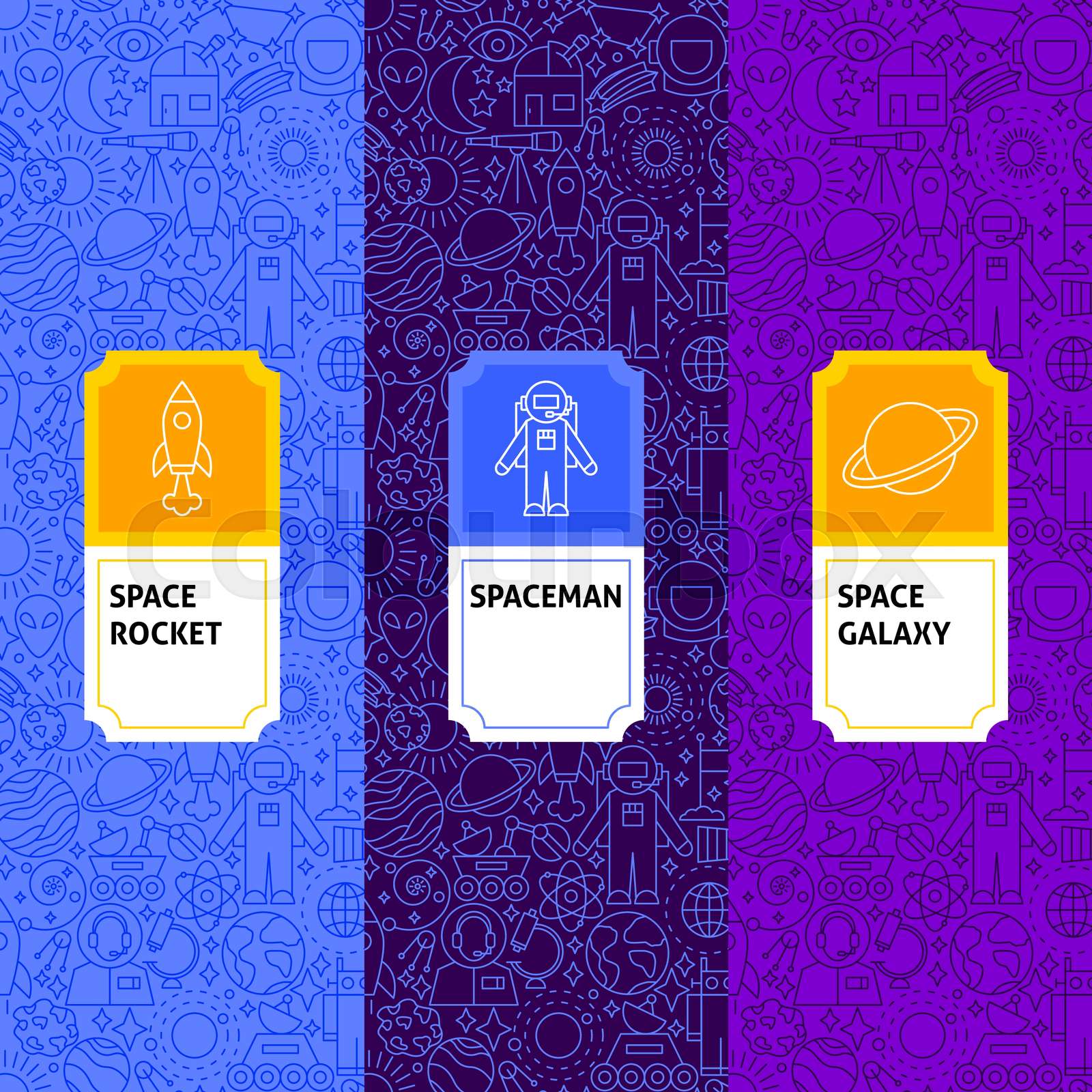 Line Space Package Labels | Stock vector | Colourbox