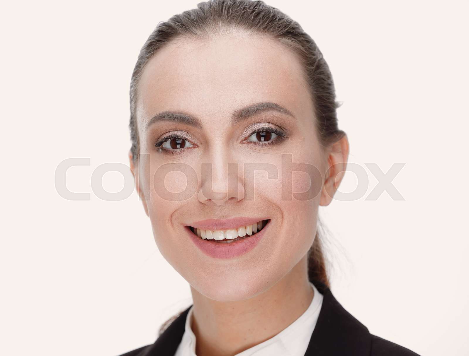 closeup. face of a woman employee of the office | Stock image | Colourbox