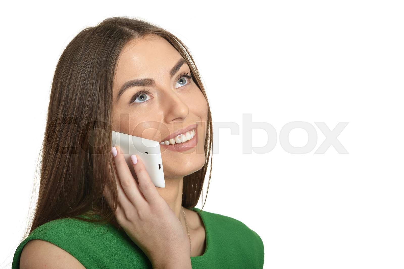 girl and mobile | Stock image | Colourbox