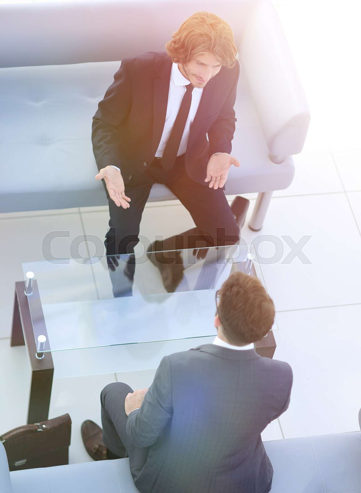 dialogue between two business people | Stock image | Colourbox