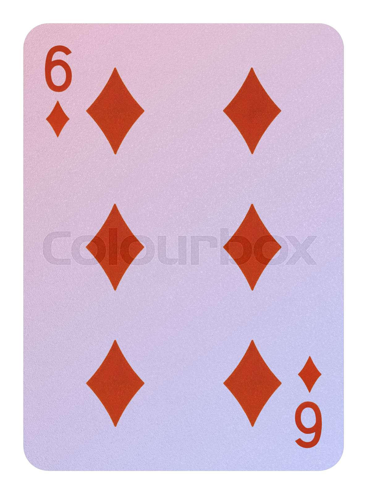 Playing cards, Six of diamonds | Stock image | Colourbox