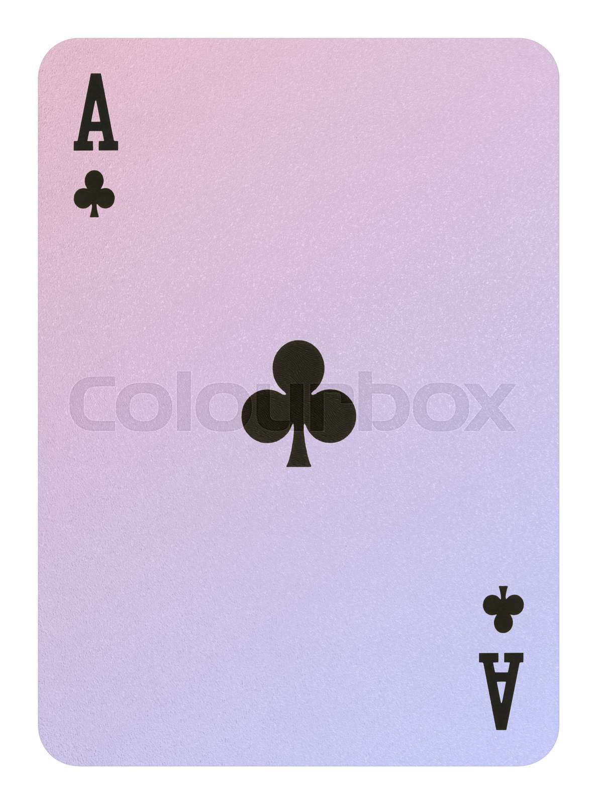 Playing cards, Ace of clubs | Stock image | Colourbox