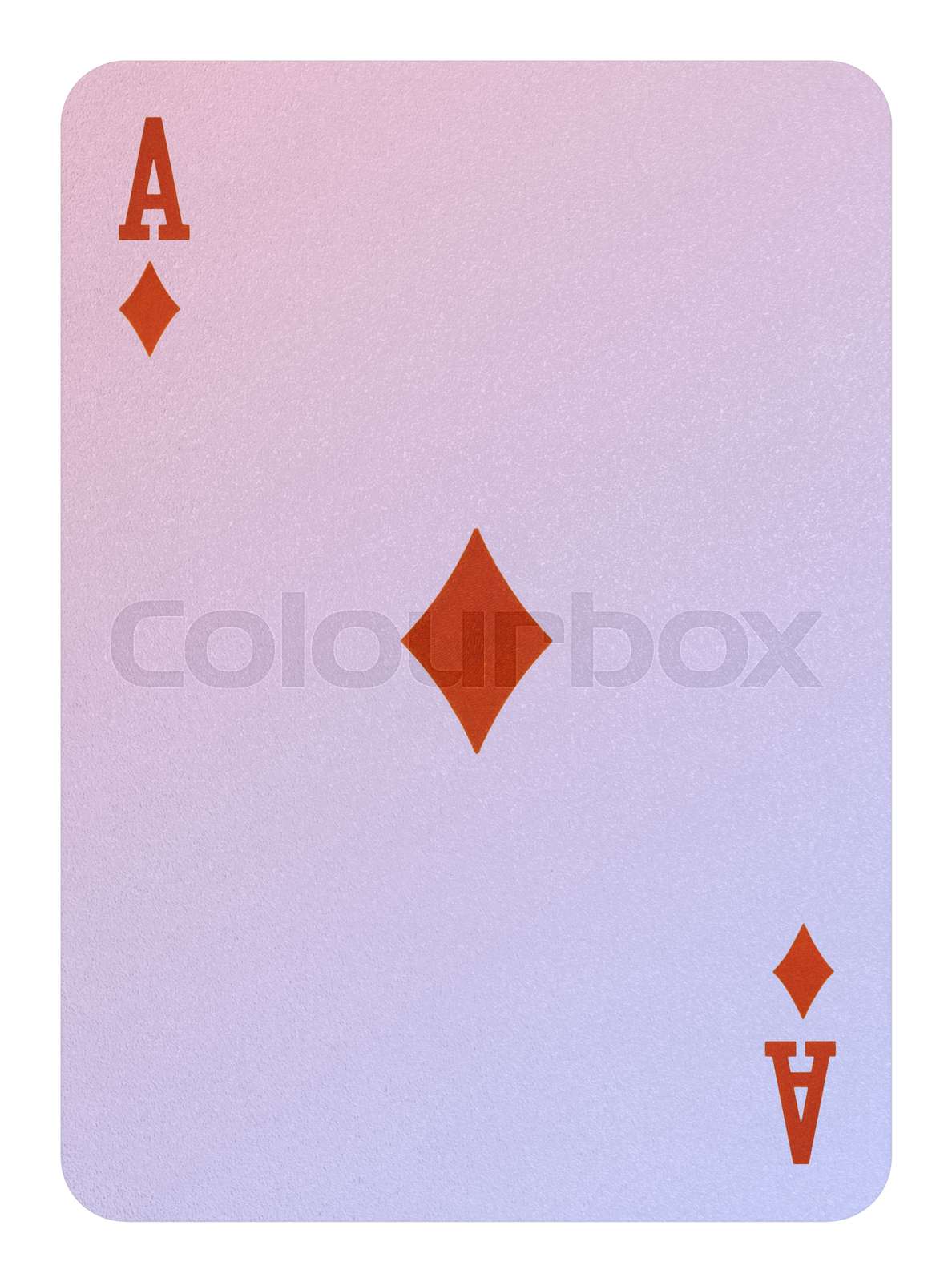 Playing cards, Ace of diamonds | Stock image | Colourbox