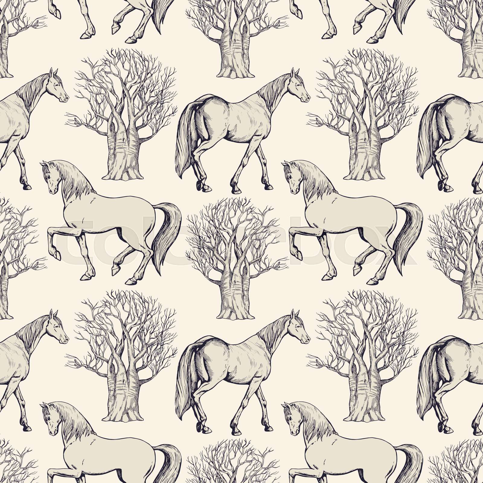 Horse Pattern Background