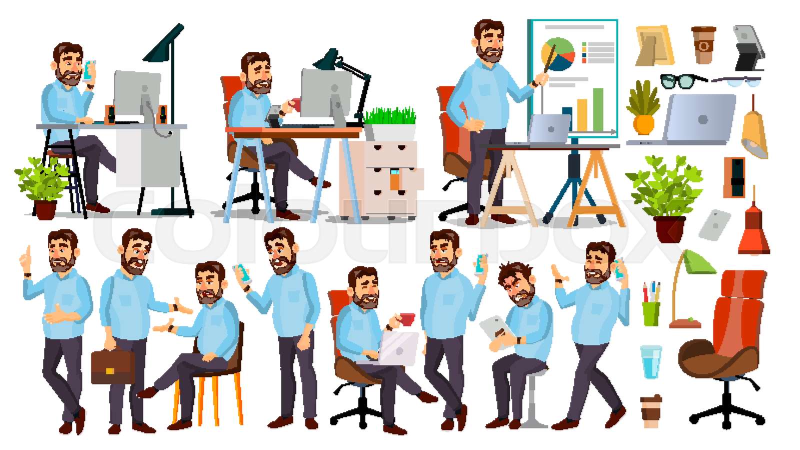 Boss Character Vector. CEO, Managing Director, Representative Director ...