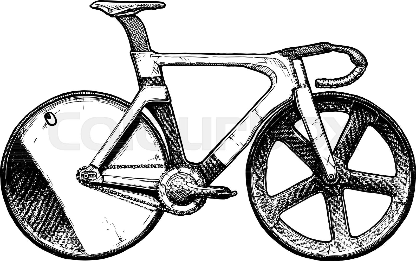 illustration of Track bike | Stock vector | Colourbox