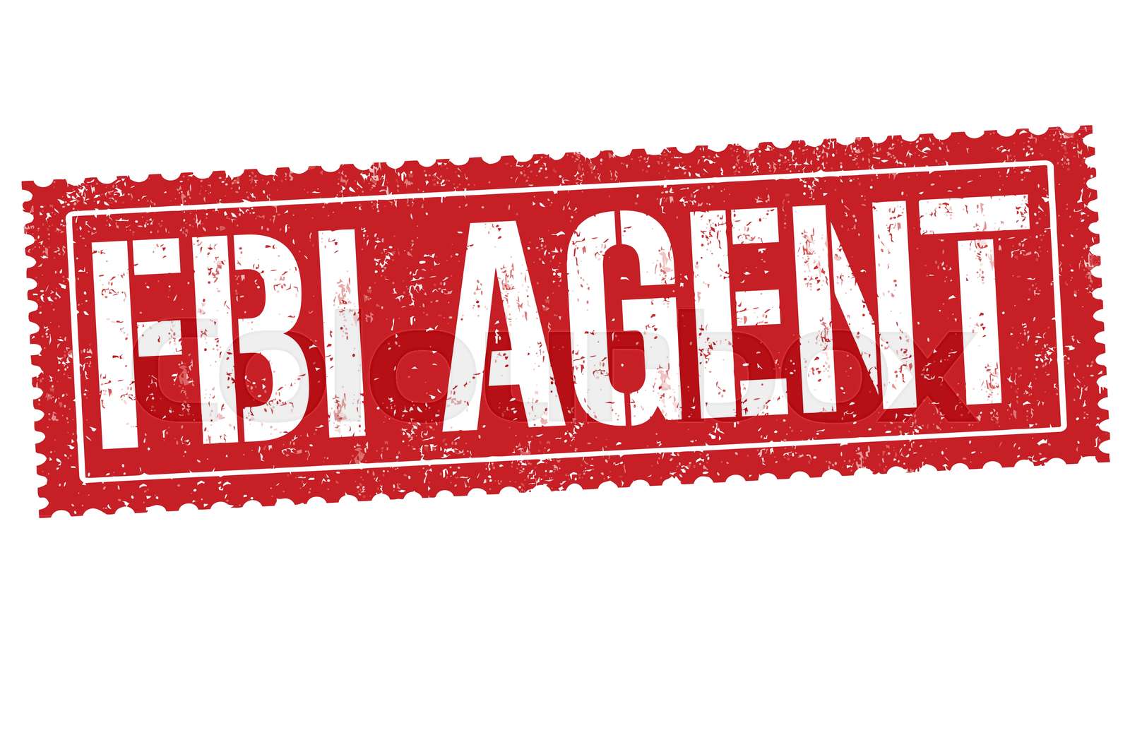 FBI agent grunge rubber stamp | Stock vector | Colourbox