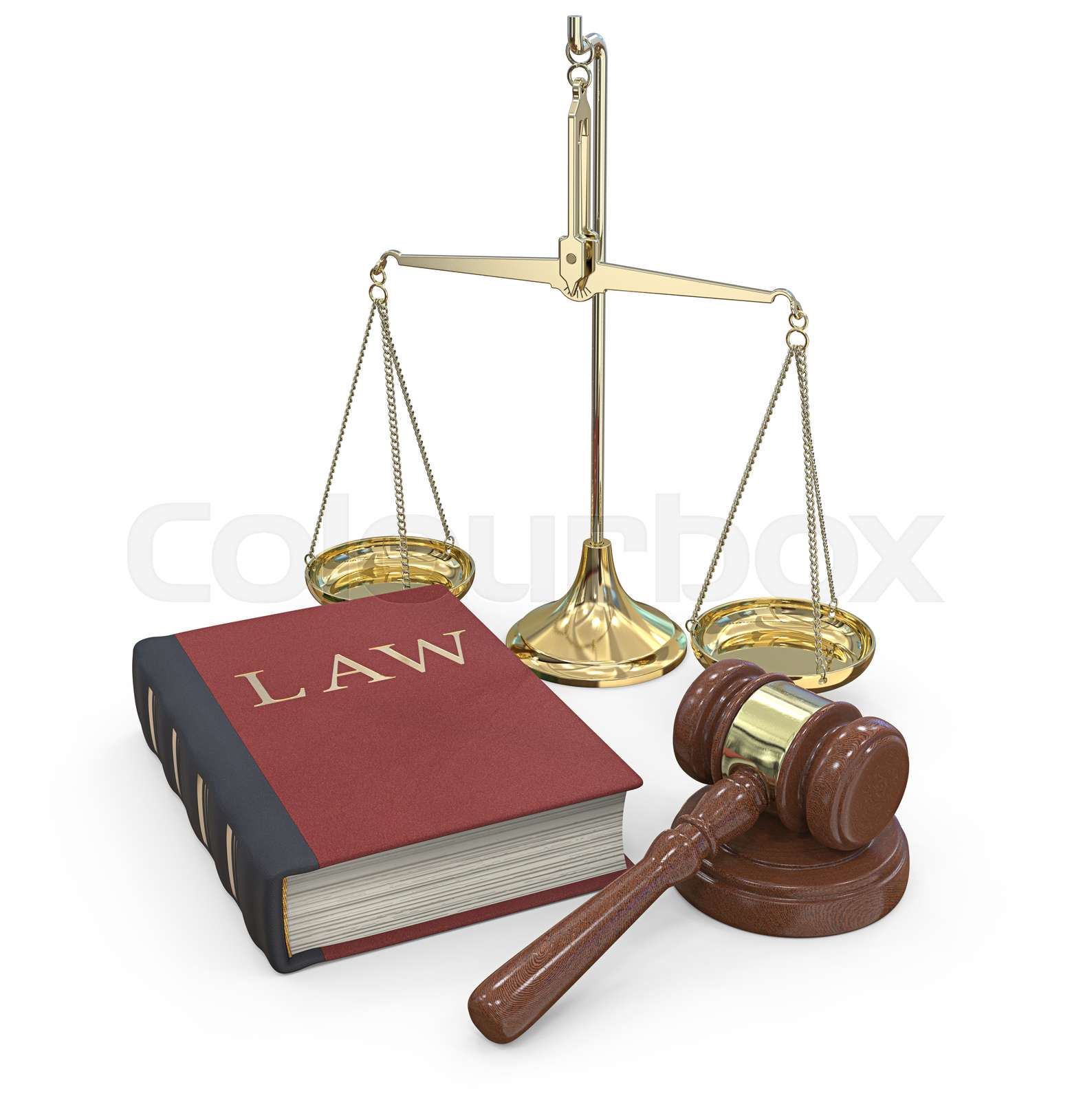 Justice objects. | Stock image | Colourbox