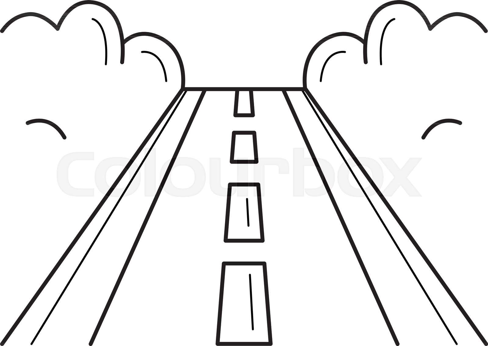 Highway road line icon. | Stock vector | Colourbox