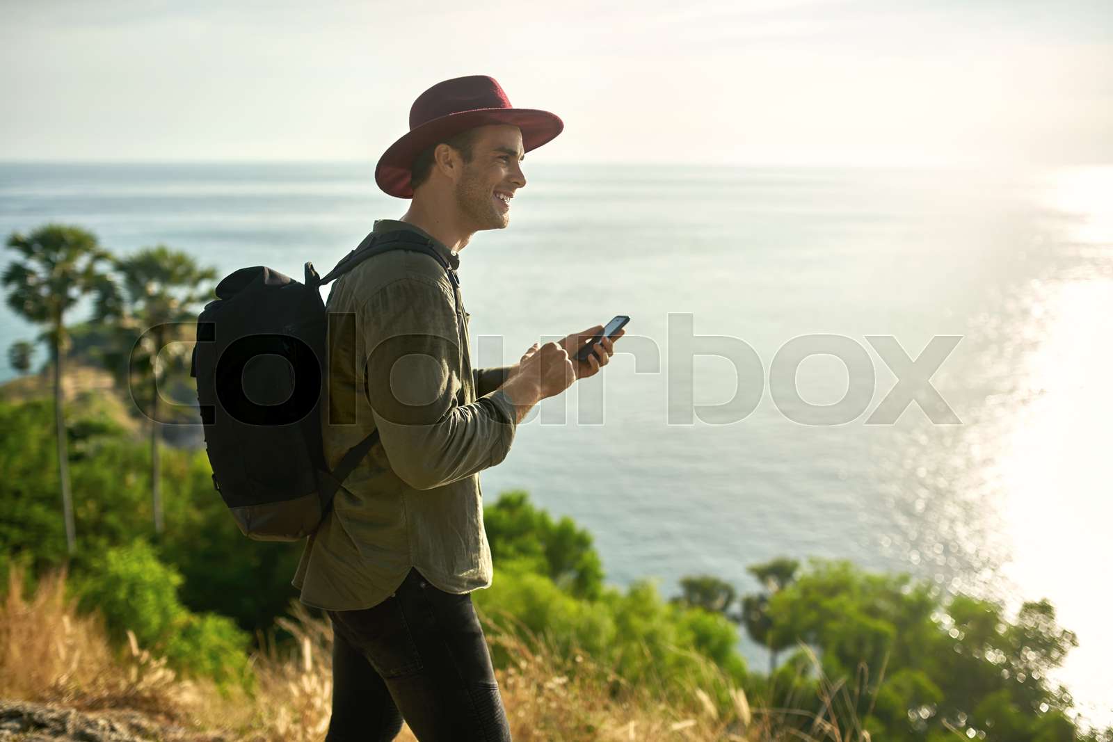 Tourist exploring new location | Stock image | Colourbox