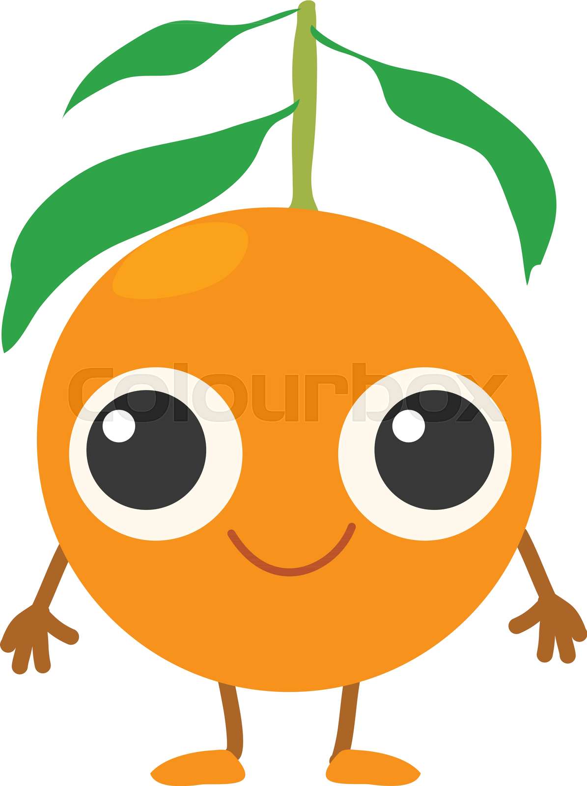 Mandarin icon, cartoon style | Stock vector | Colourbox