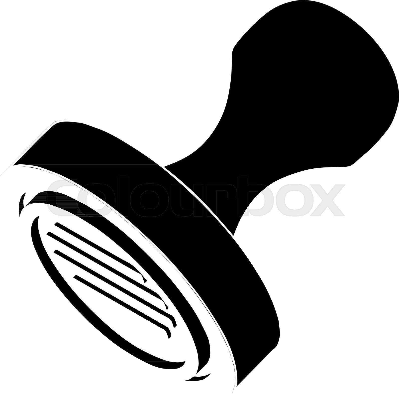 Postal stamp icon, simple style | Stock vector | Colourbox