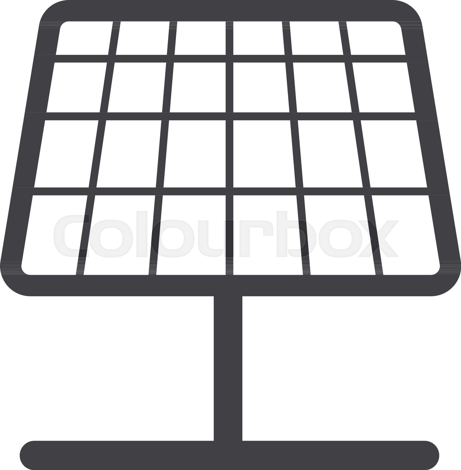 solar panel Icon vector. Simple flat symbol. | Stock vector | Colourbox