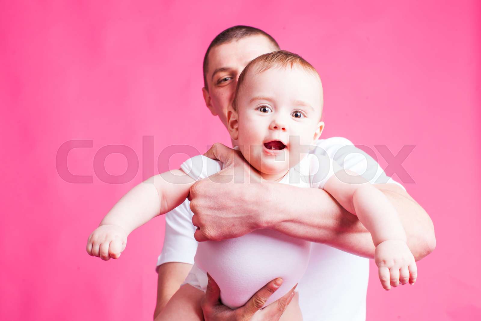 Dad play with baby | Stock image | Colourbox