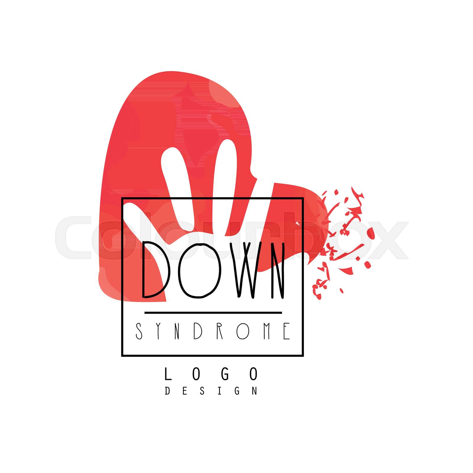 Original Down Syndrome logo for medical or wellness center. Vector ...