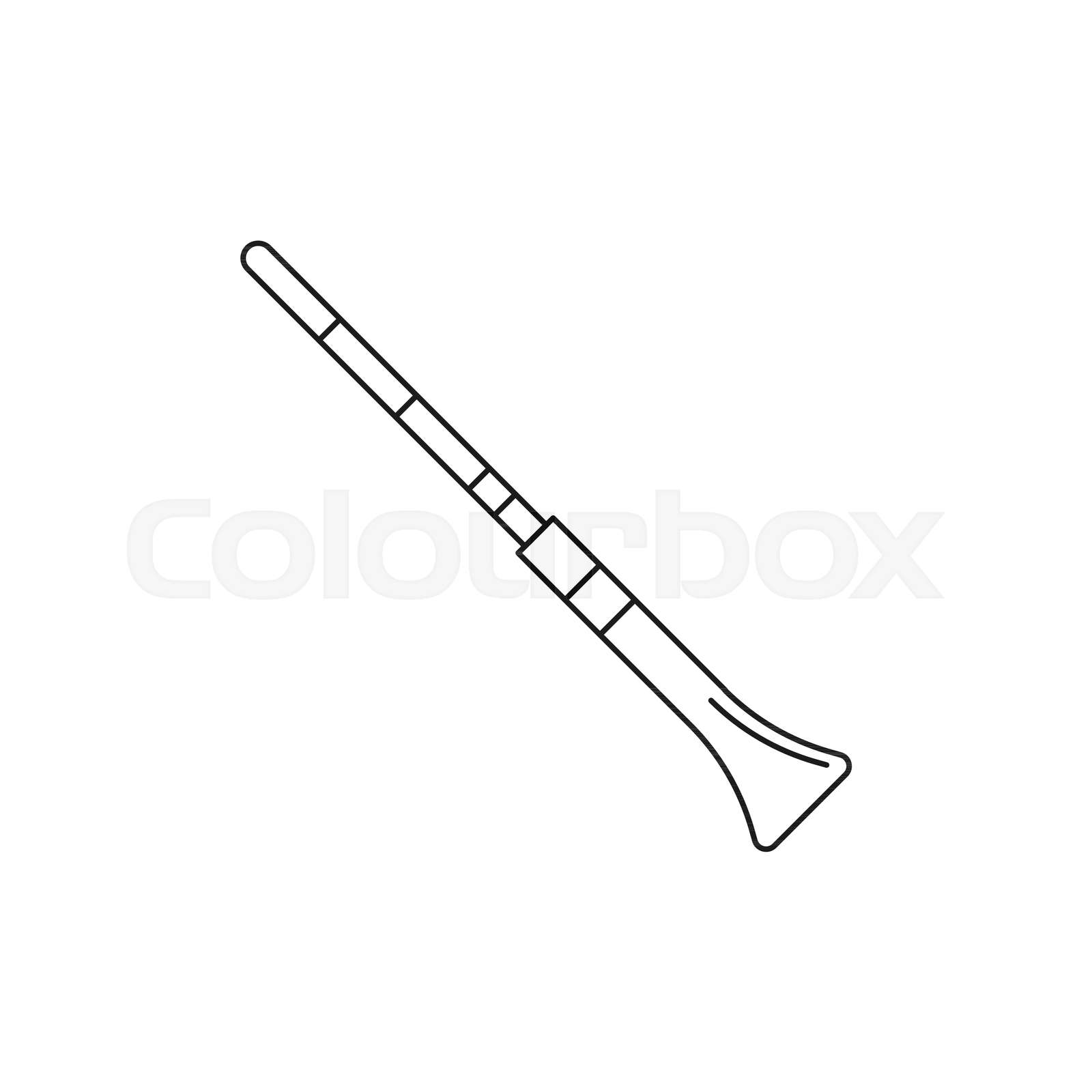 Didgeridoo icon, outline style | Stock vector | Colourbox