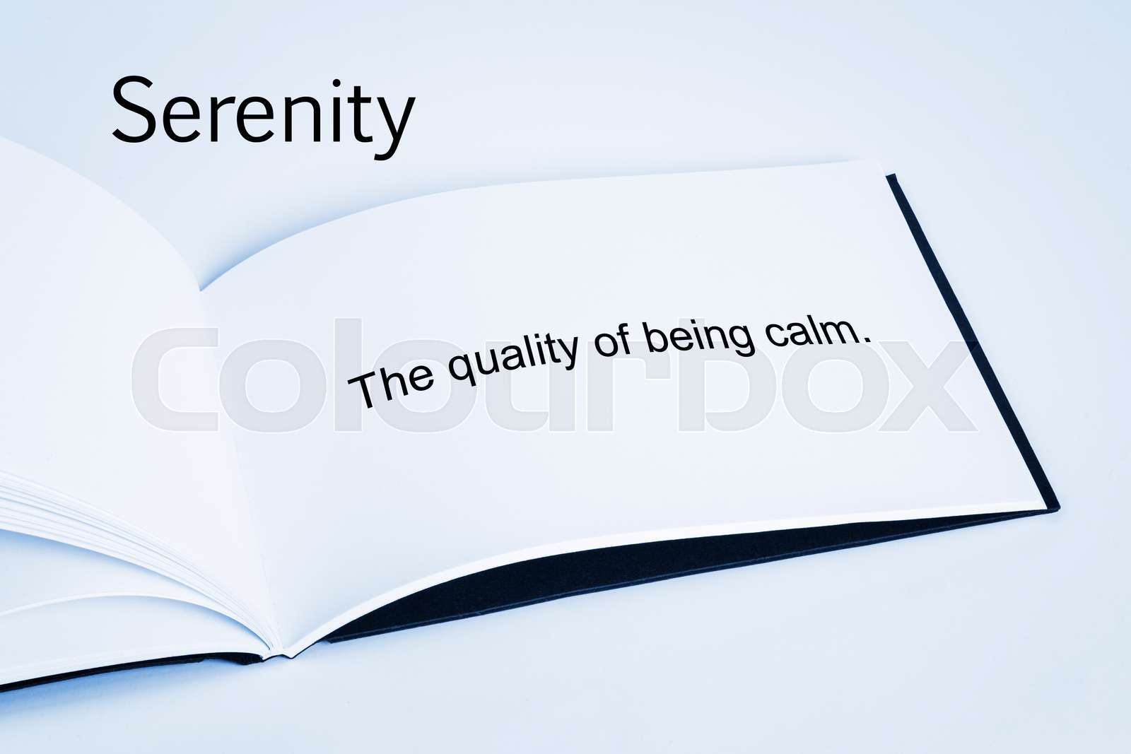 Serenity Concept and Definition | Stock image | Colourbox