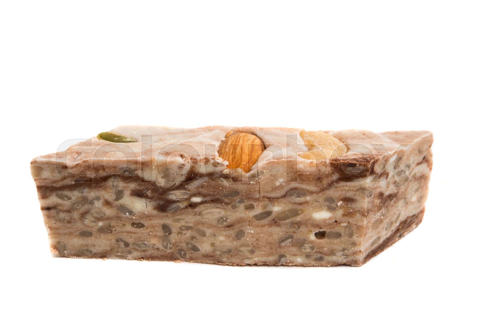 Uzbek halva isolated | Stock image | Colourbox