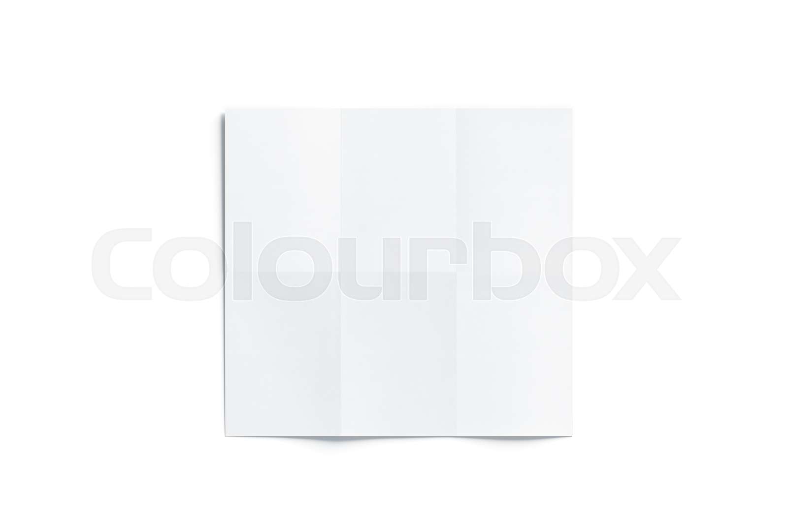 Blank white chart booklet mockup, opened | Stock image | Colourbox