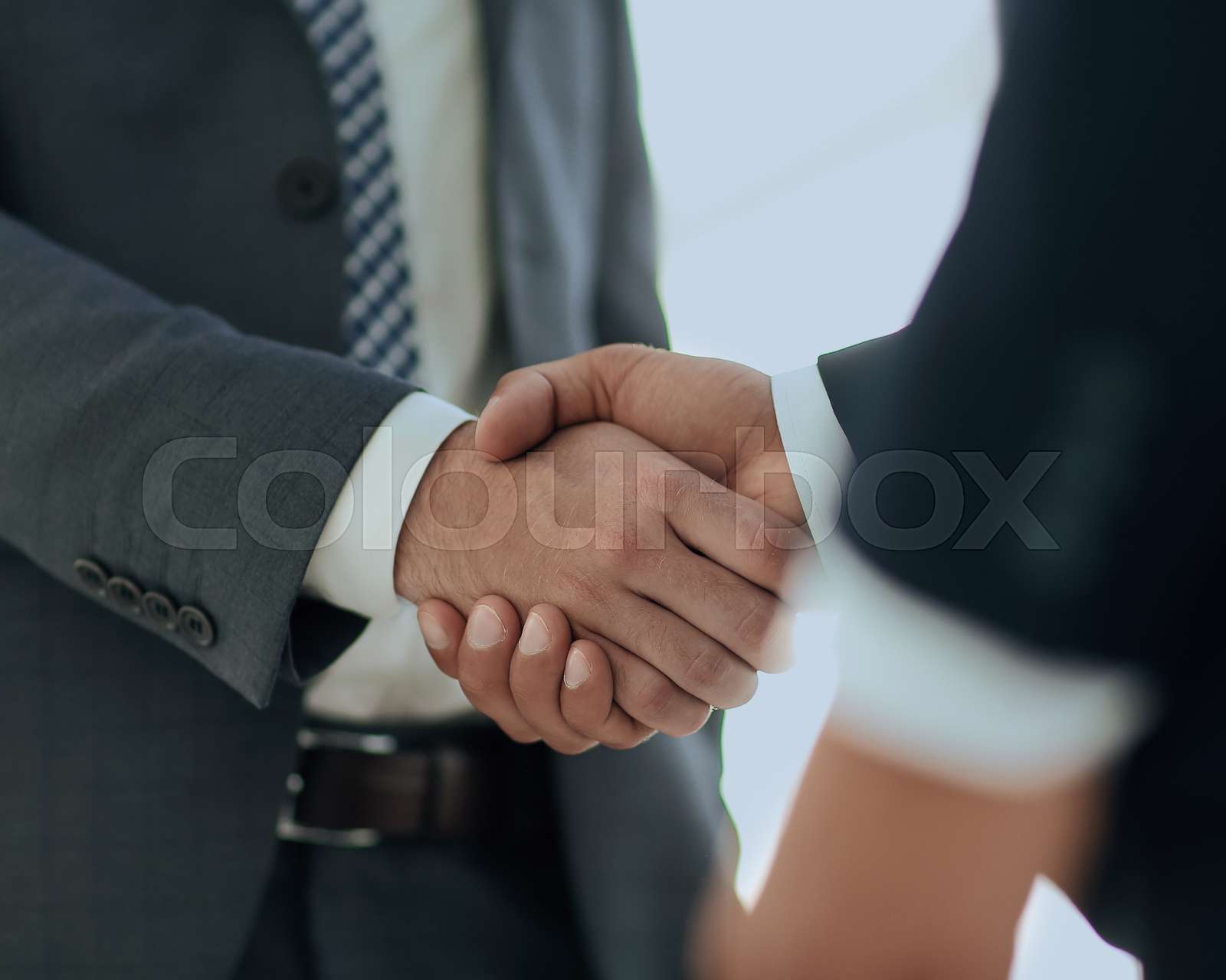 Businessman giving his hand for handshake to partner | Stock image ...