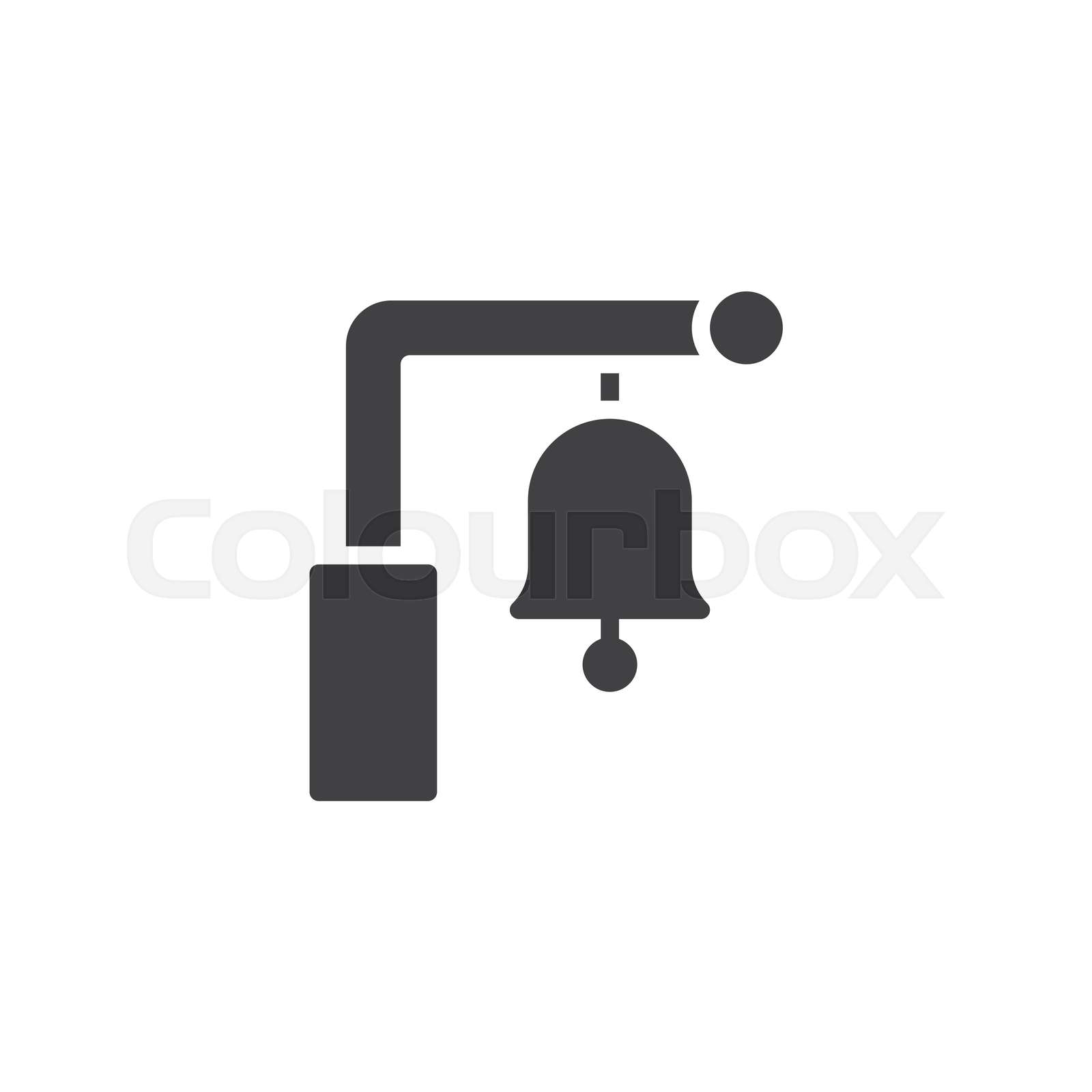Train station bell vector icon | Stock vector | Colourbox