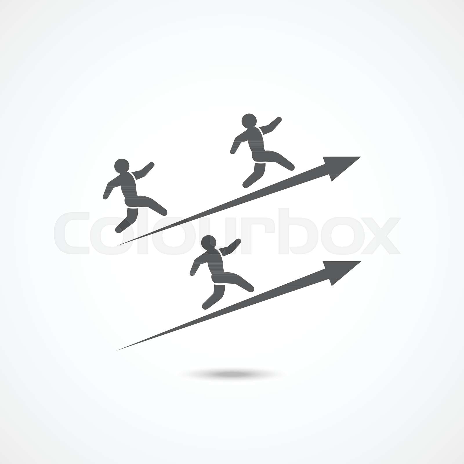 Competition icon on white | Stock vector | Colourbox