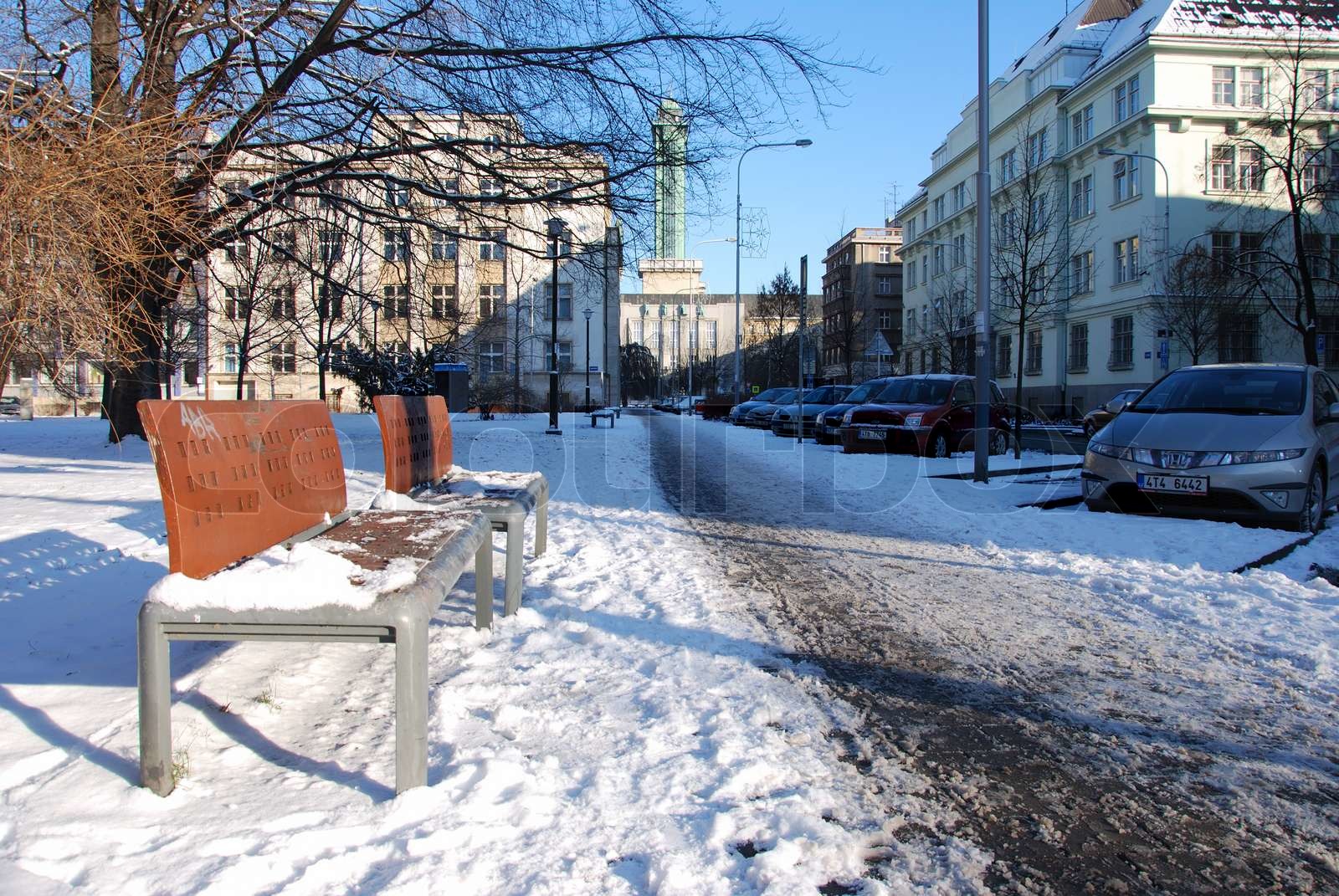 Ostrava Stadt im Winter Tschechien | Stock Bild | Colourbox