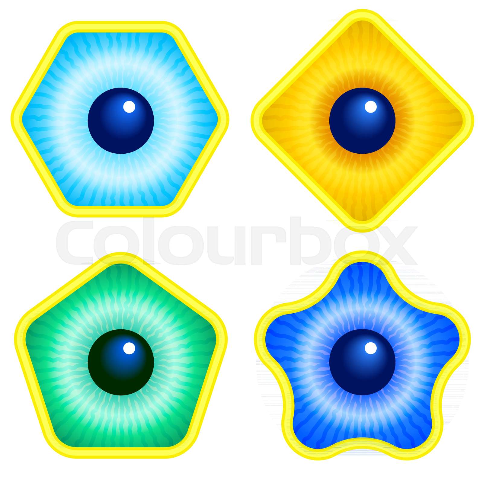 Abstract eyes illustration | Stock vector | Colourbox