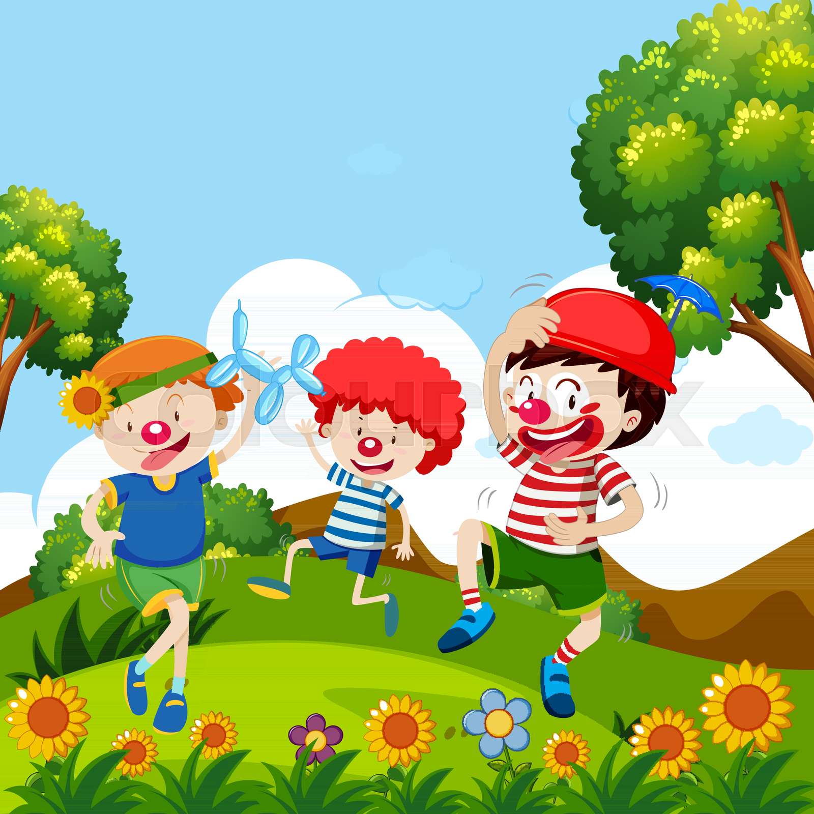 Garden Cartoon Clip Art
