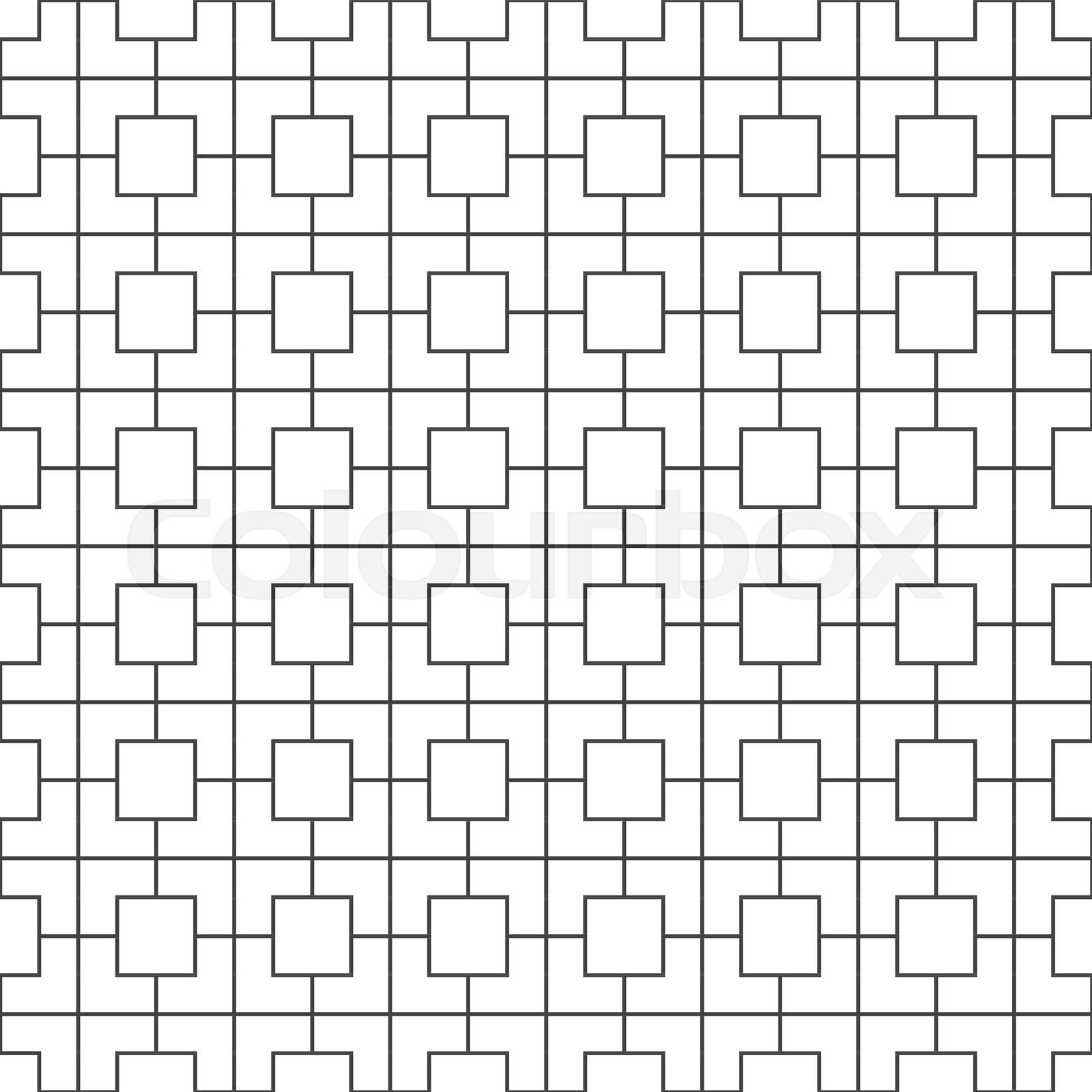 Seamless grid texture. Vector geometric pattern. | Stock vector | Colourbox