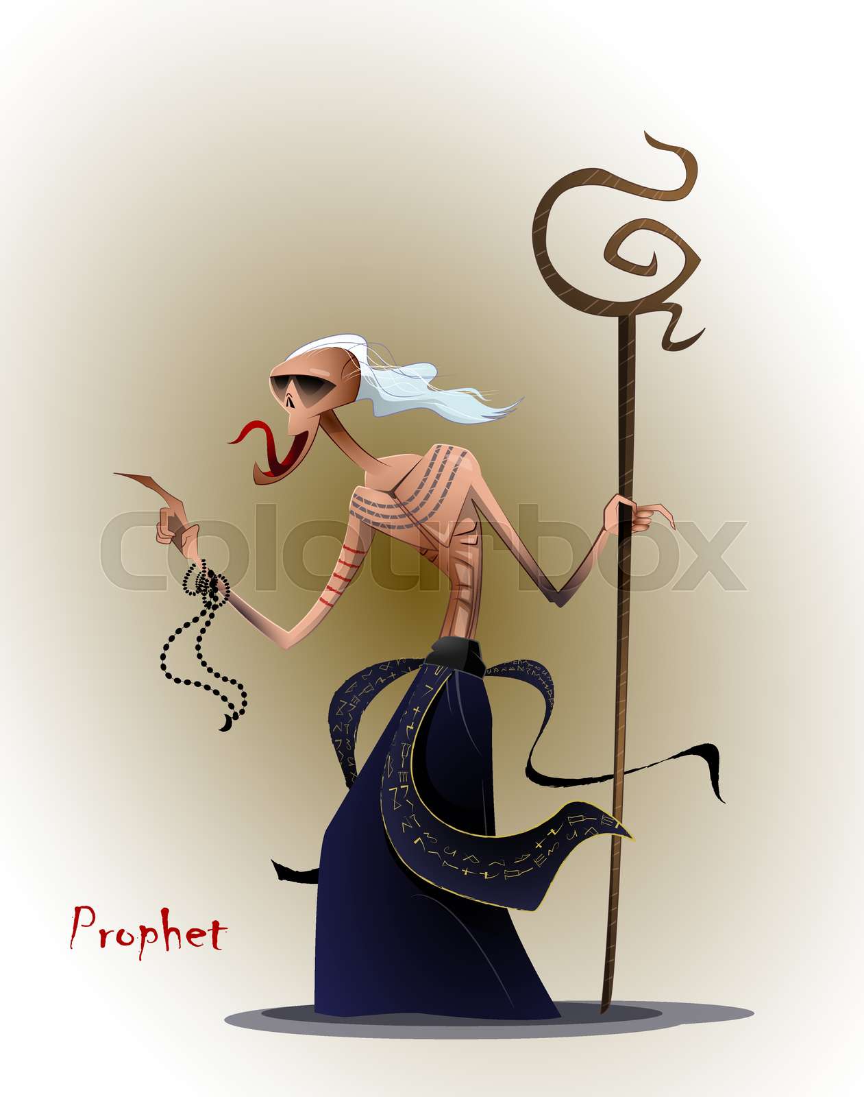 Stylized image of the prophet | Stock vector | Colourbox