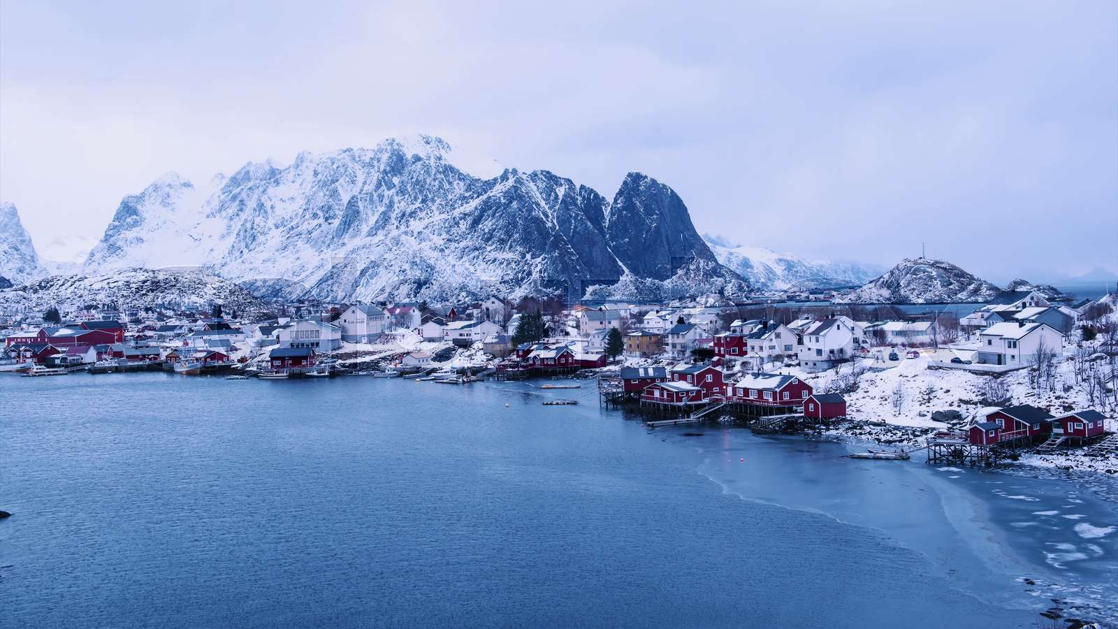 Weather in Reine, timelapse | Stock video | Colourbox