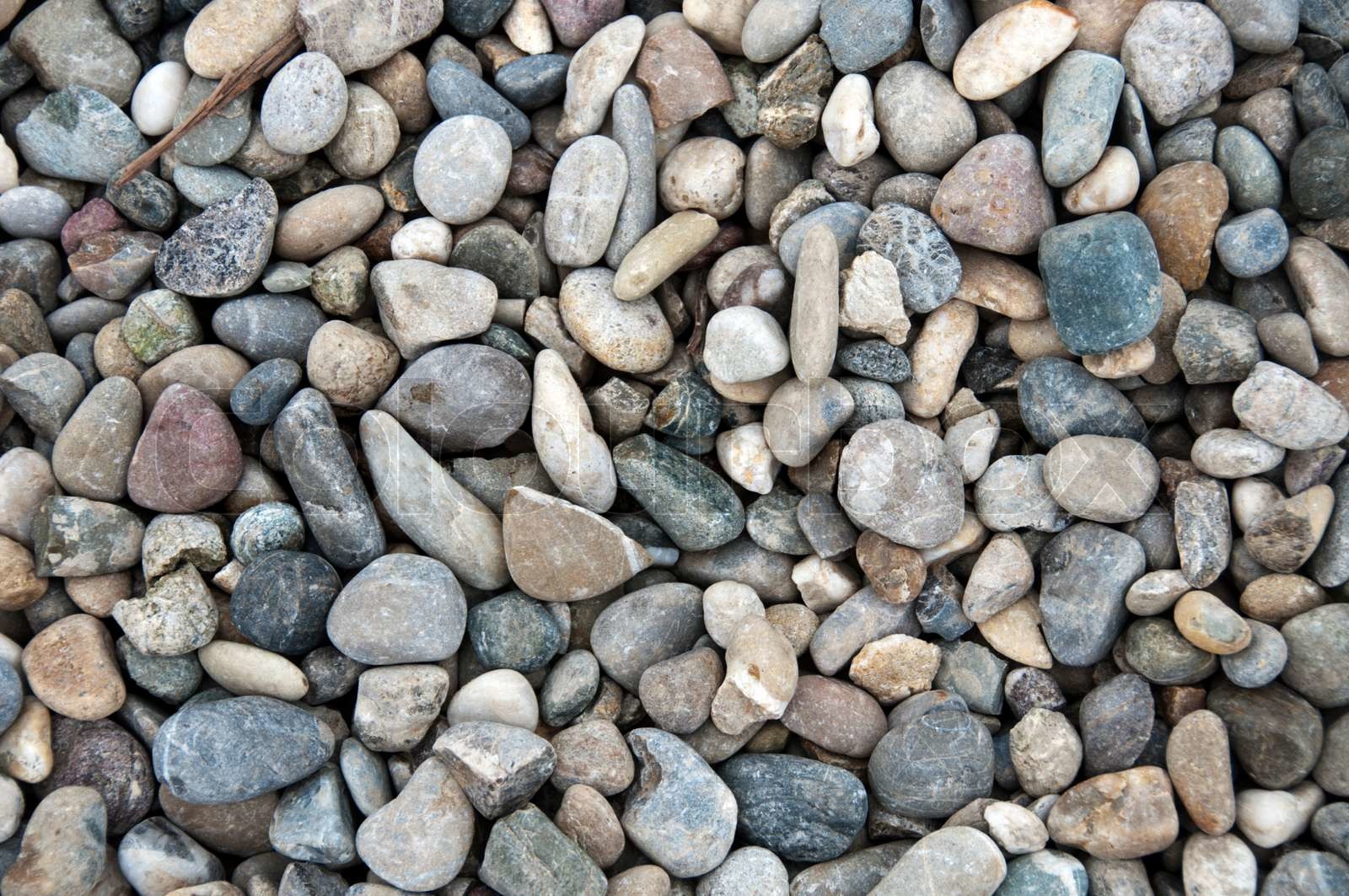 grid gravel background with different shapes of rocks | Stock image ...
